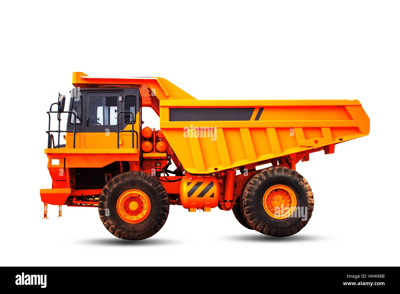 Crane dumper truck tractor Cut Out Stock Images & Pictures - Alamy