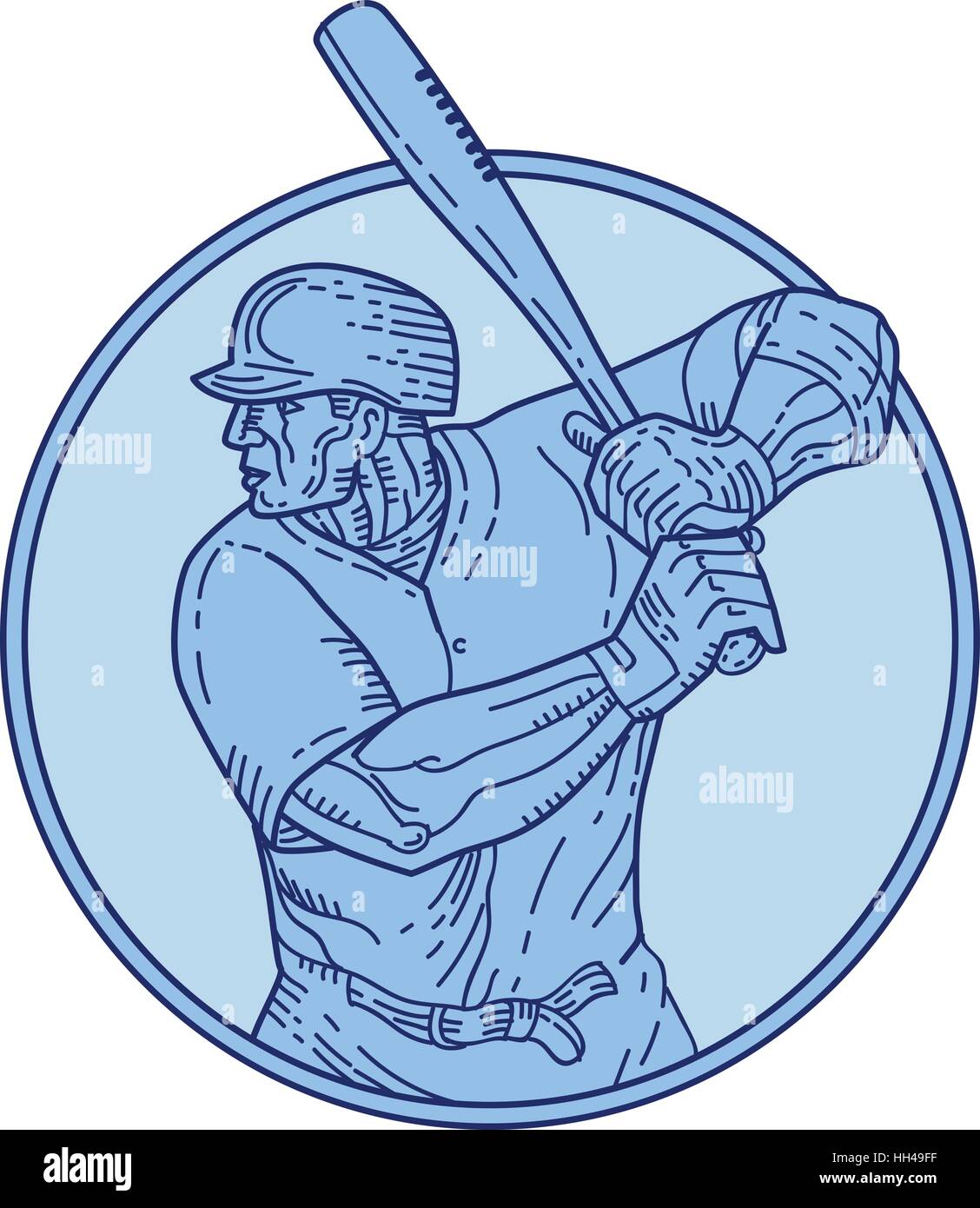Baseball batter side view Stock Vector Images - Alamy