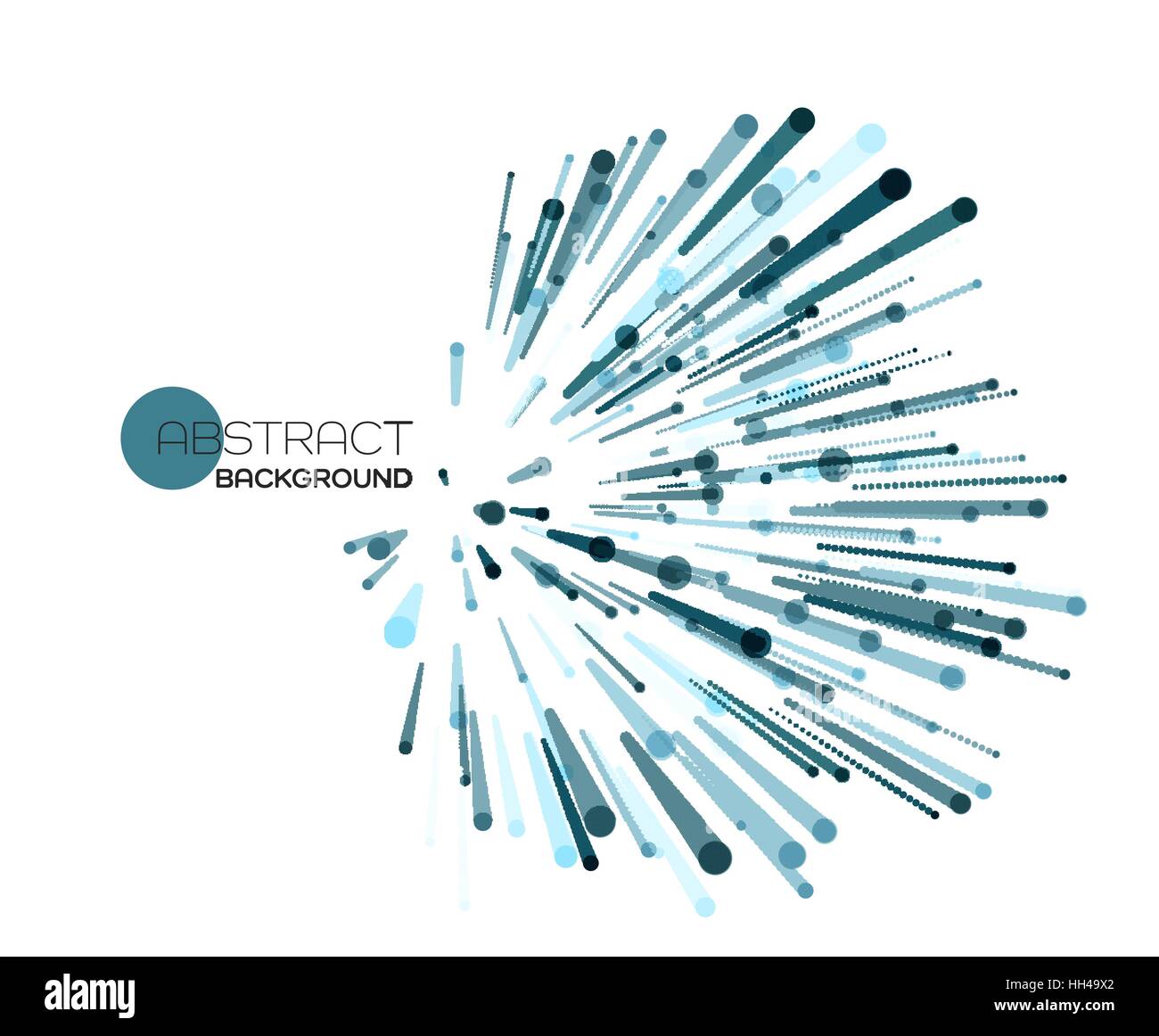 Vector abstract explosion lines. Technology and science background ...