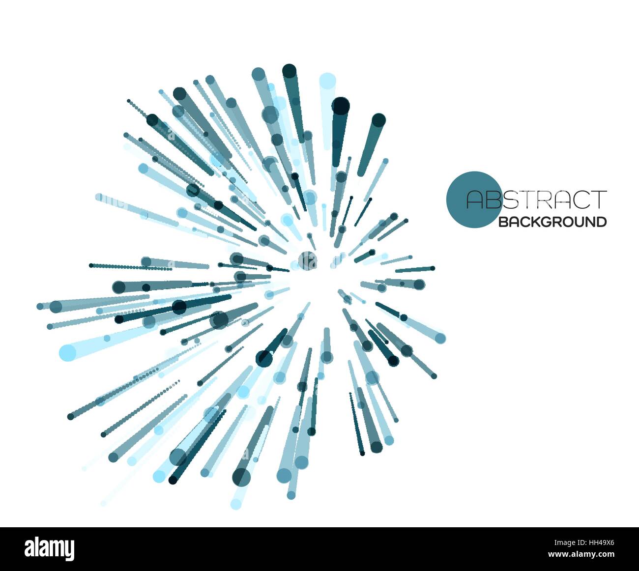 Vector abstract explosion lines. Technology and science background ...