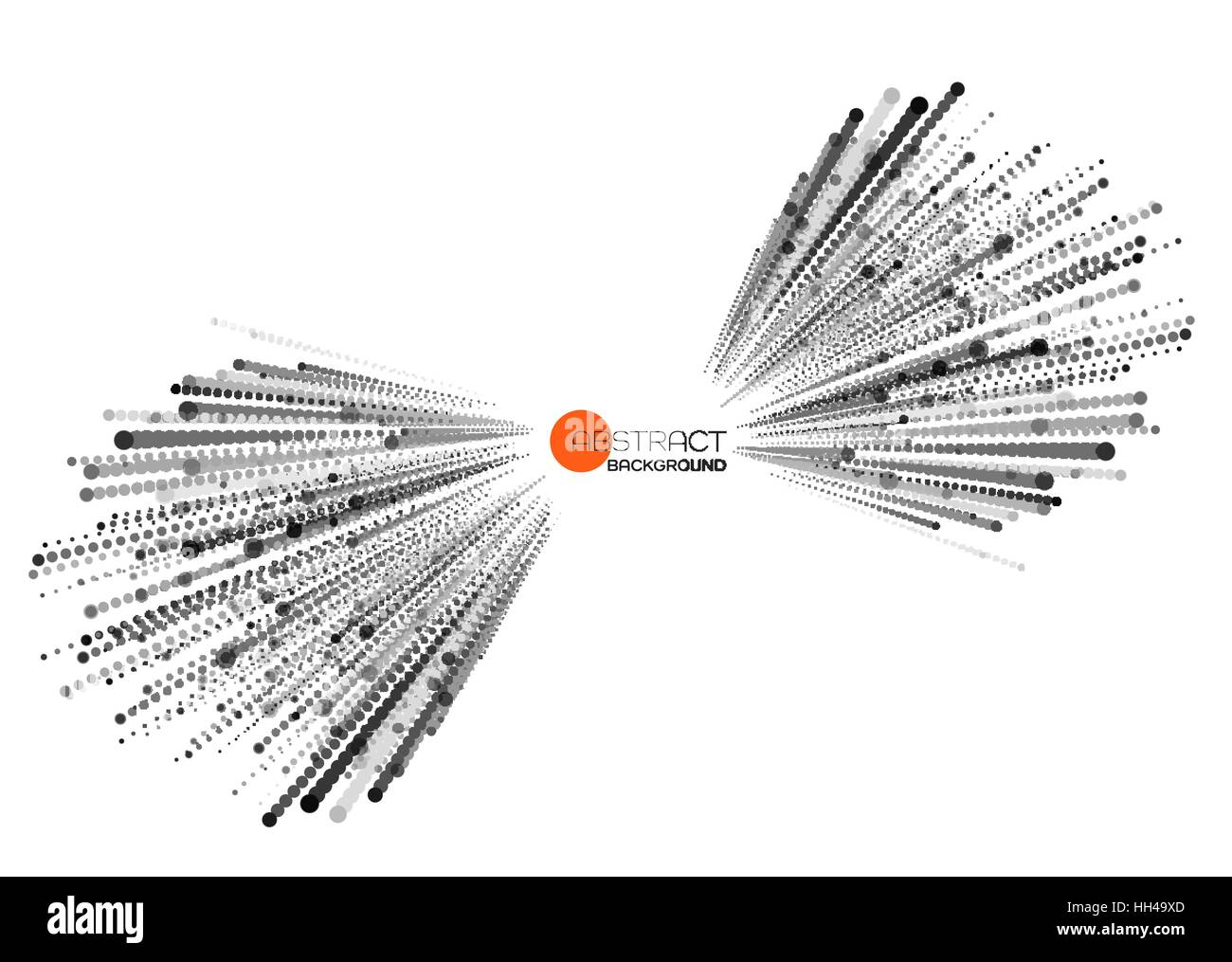 Vector abstract explosion lines. Technology and science background ...