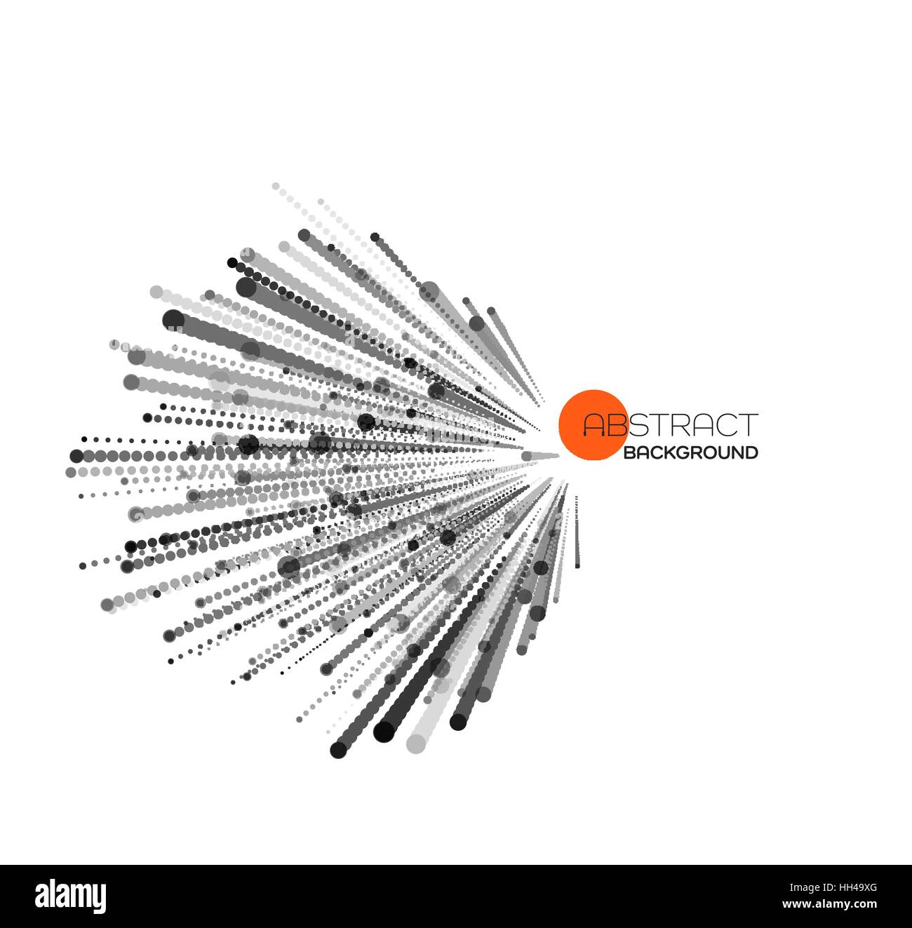 Vector abstract explosion lines. Technology and science background ...