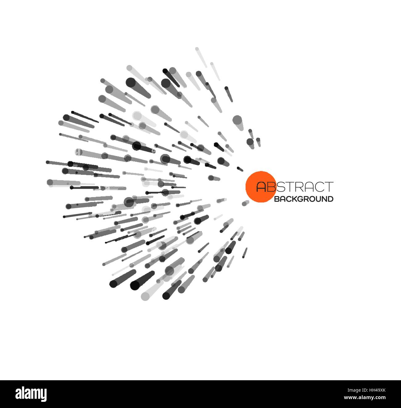 Vector abstract explosion lines. Technology and science background ...