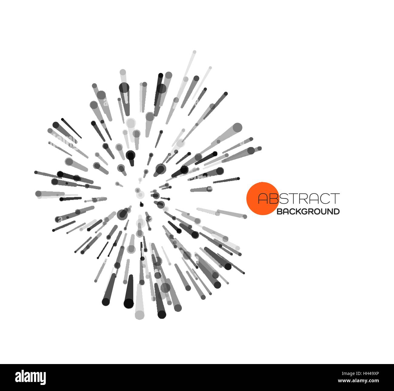 Vector abstract explosion lines. Technology and science background ...