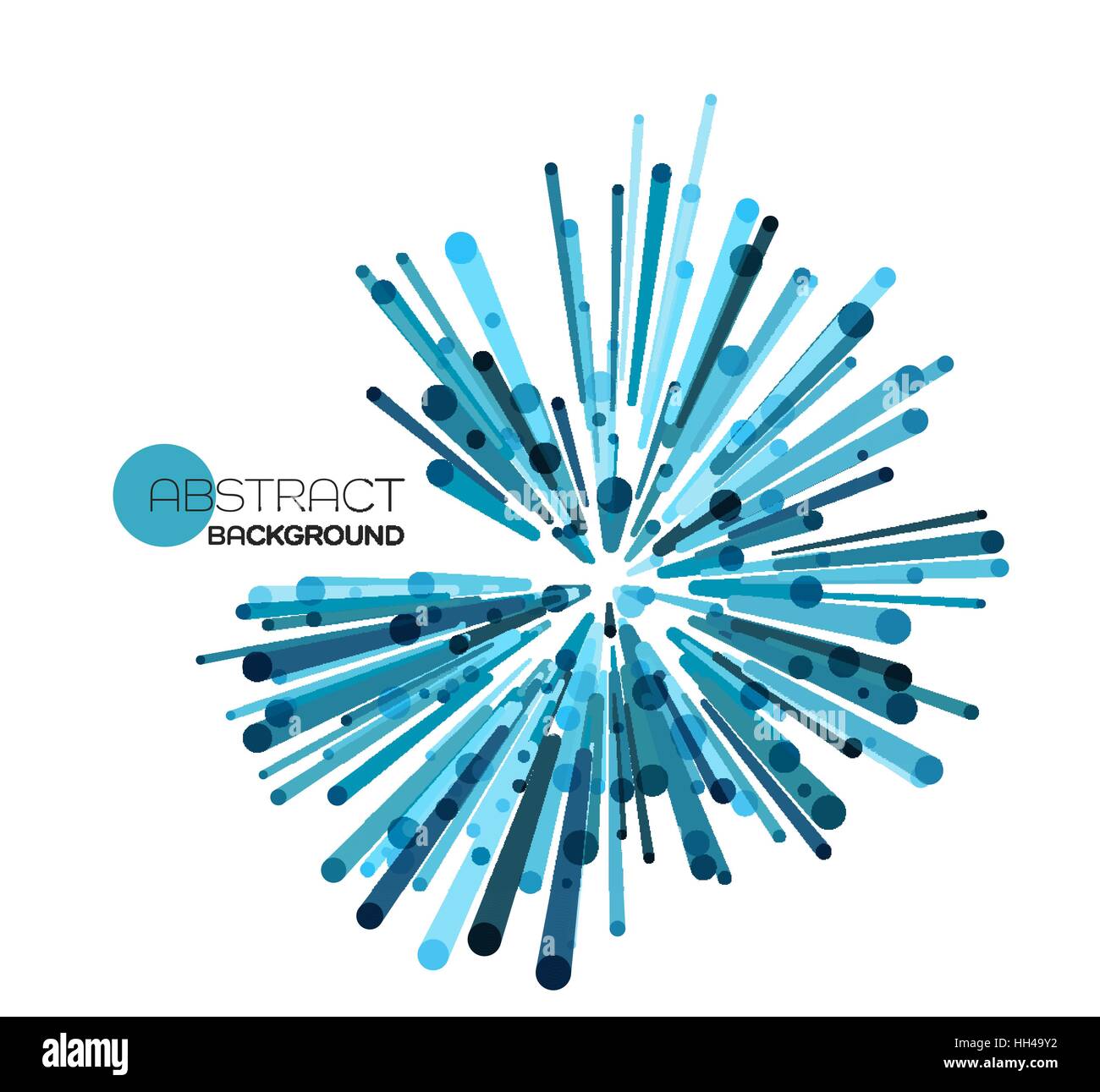 Vector abstract explosion lines. Technology and science background ...