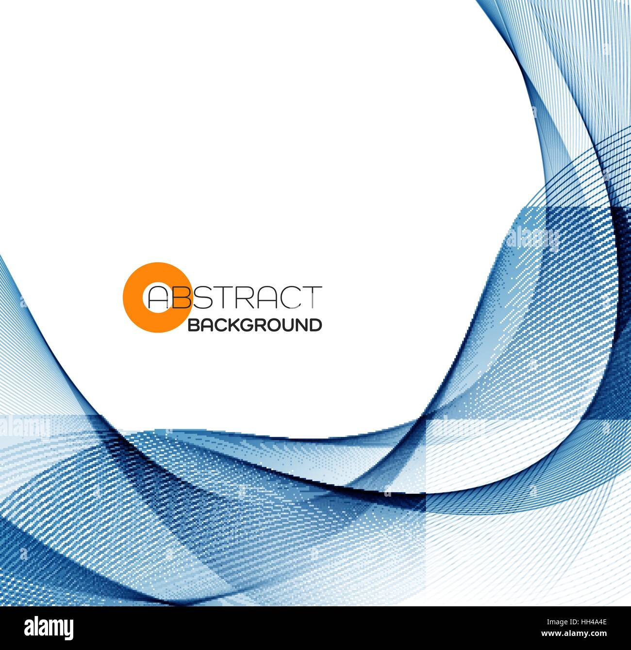 Vector Abstract color blue wave design element Stock Vector Image & Art ...