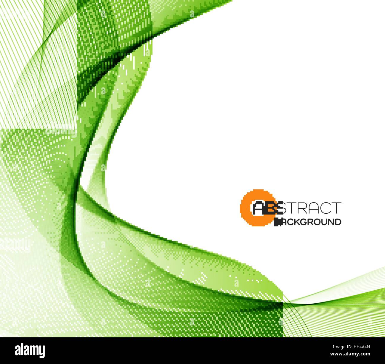 Vector Abstract color green wave design element Stock Vector Image ...