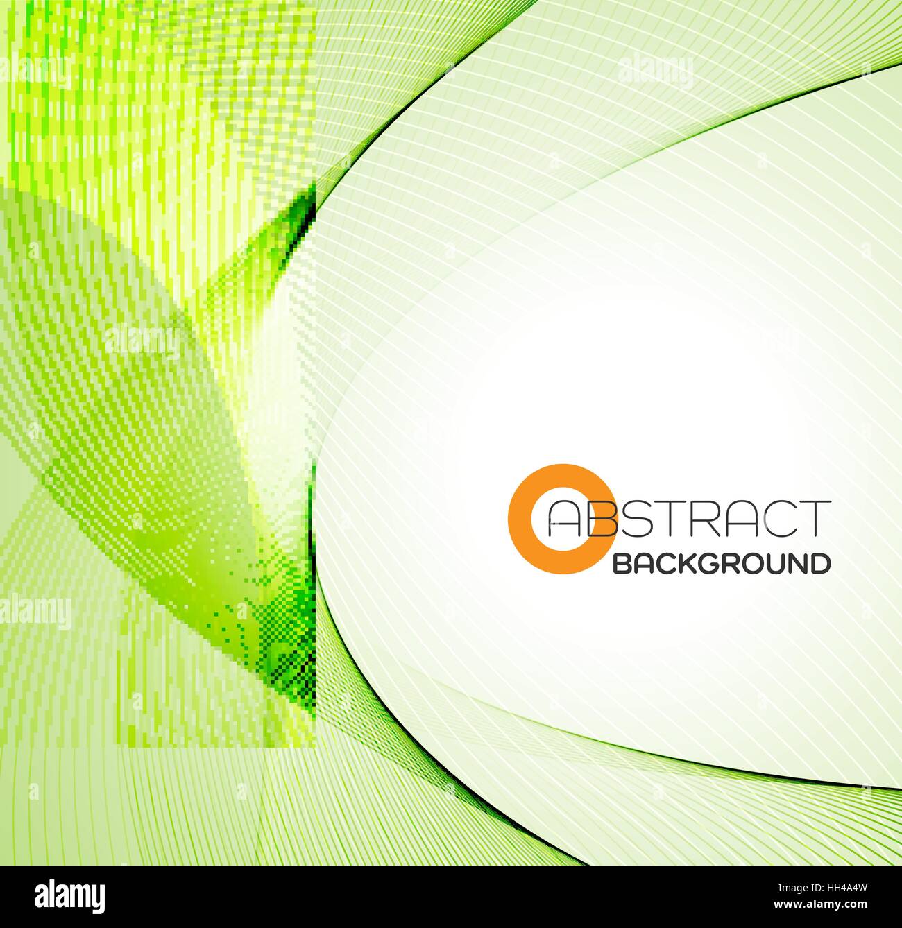 Vector Abstract color green wave design element Stock Vector Image ...
