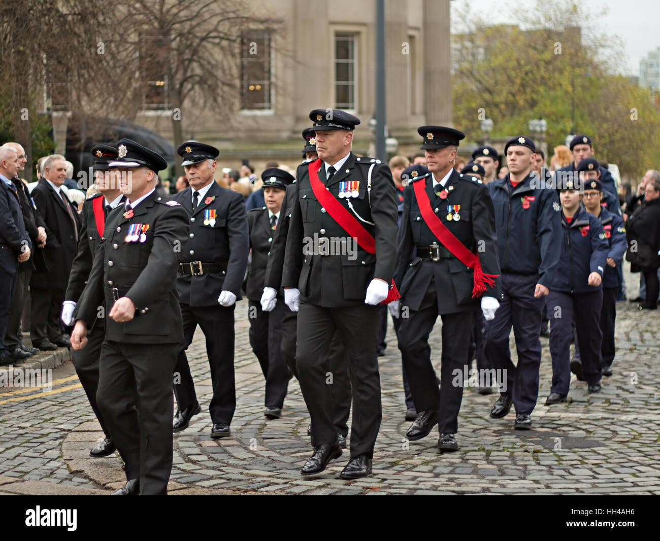 Remembrance Day parade in Liverpool UK Stock Photo - Alamy