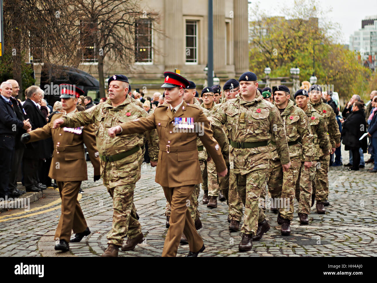 Remembrance Day parade in Liverpool UK Stock Photo - Alamy