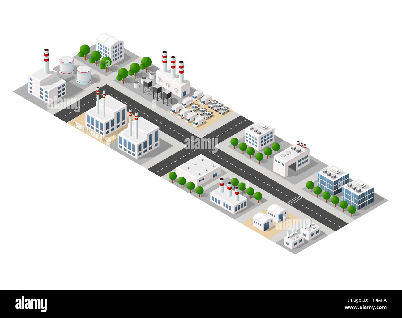 Cartoon building factory structure hi-res stock photography and images ...