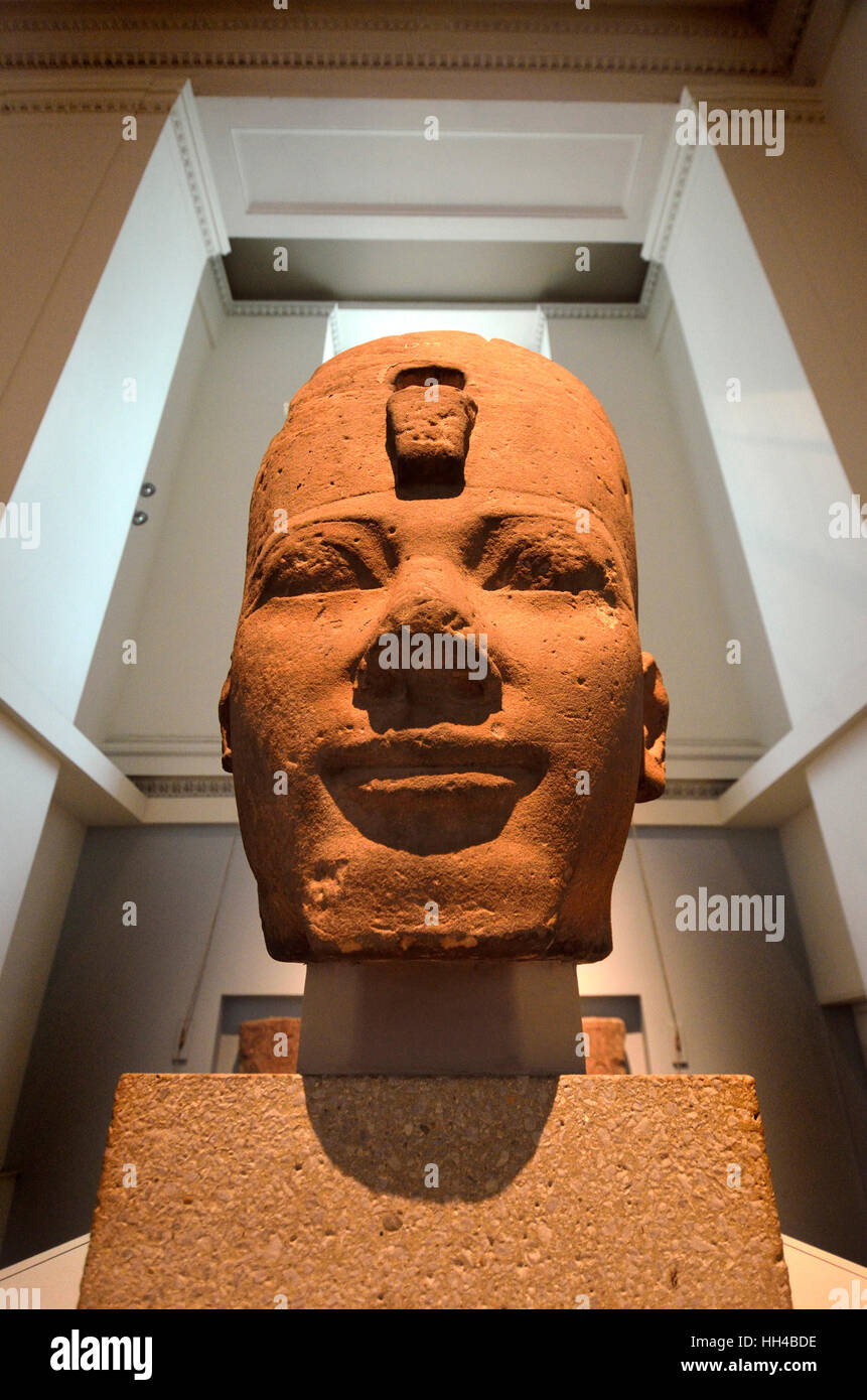London, England, UK. British Museum. Head of Thutmose I (Thothmes ...