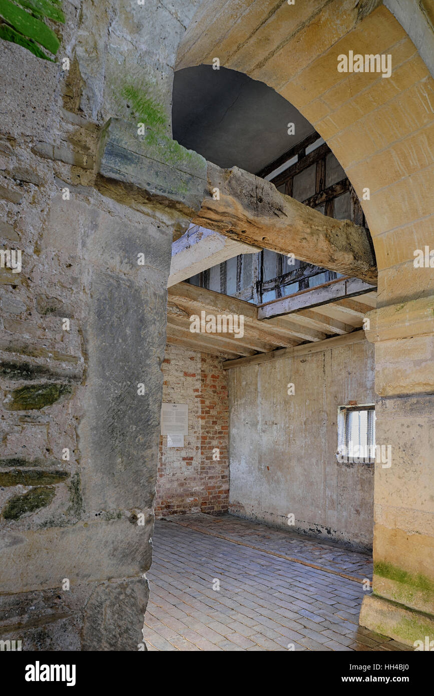 Interior of Anglo-Saxon Odda's Chapel, Deerhurst, Tewkesbury ...