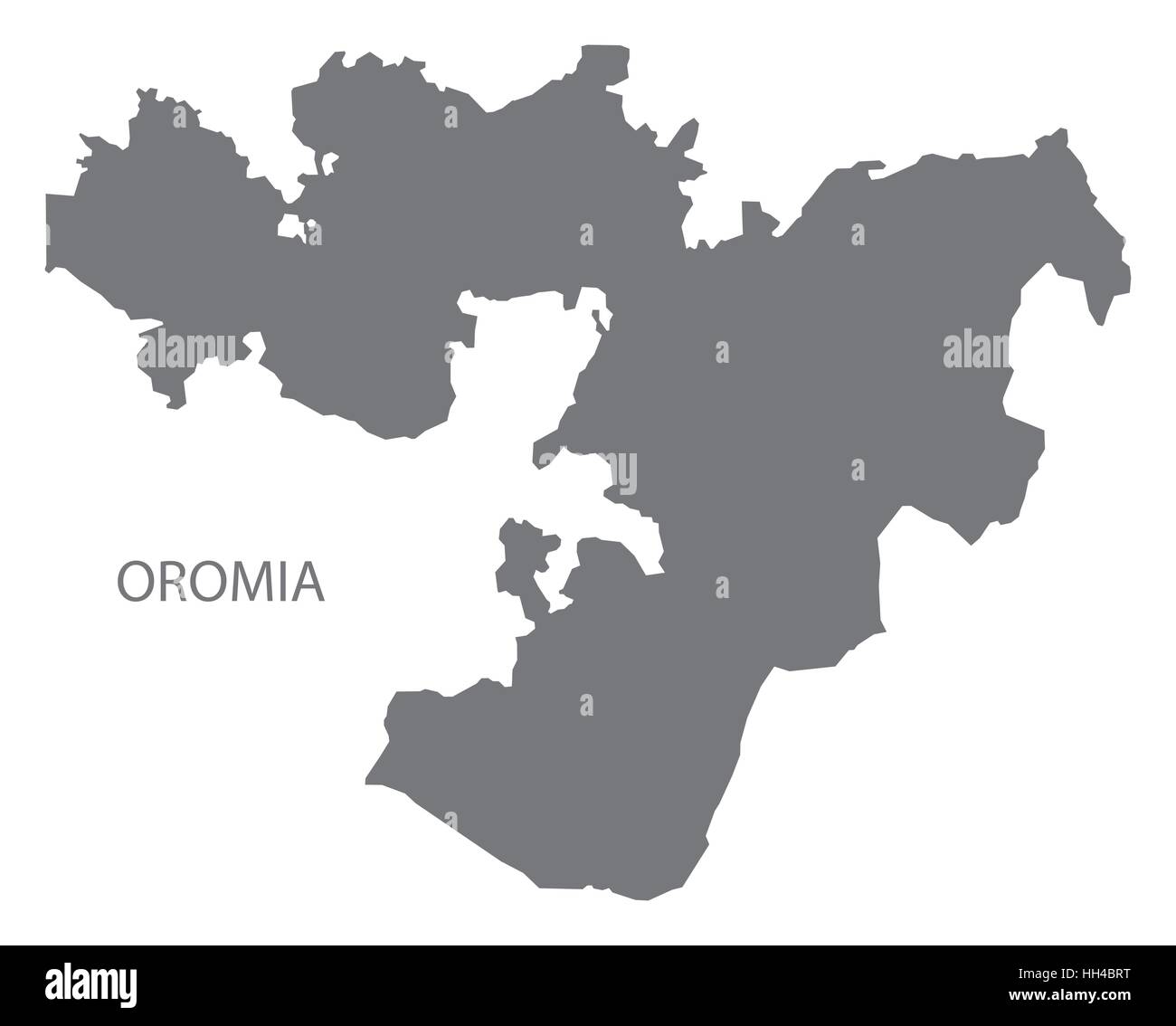 Oromia map hi-res stock photography and images - Alamy