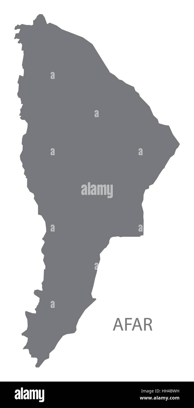 Afar region map hi-res stock photography and images - Alamy