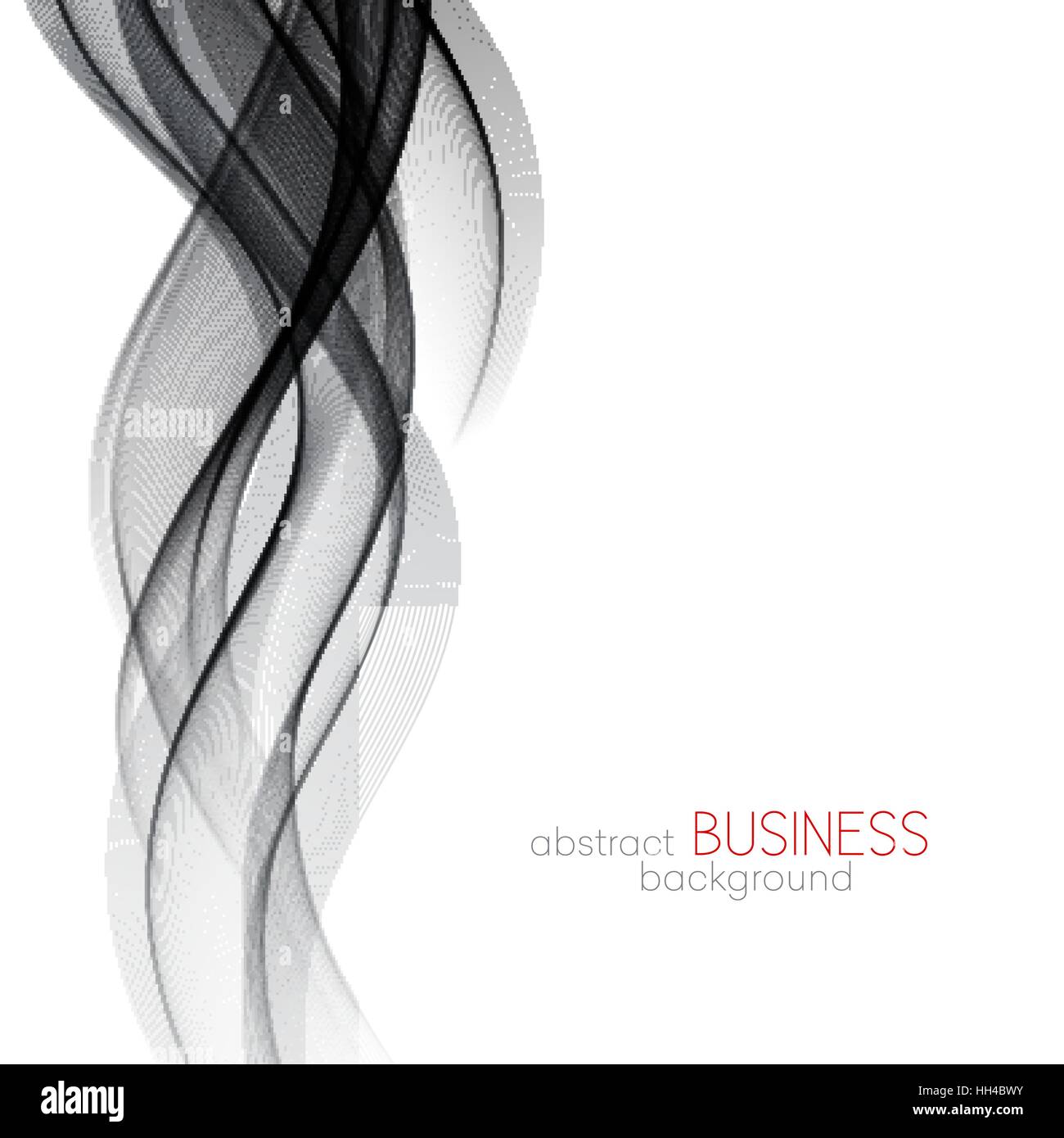 Abstract smooth gray wave vector. Curve flow grey motion illustration ...