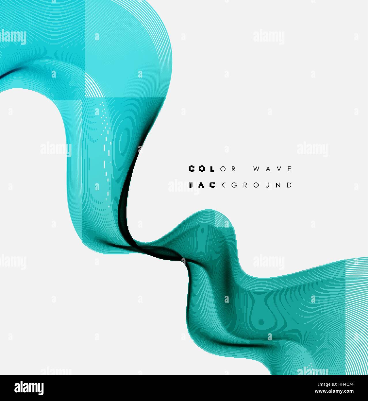 Abstract color blue wave design element. Vector Blue wave background ...