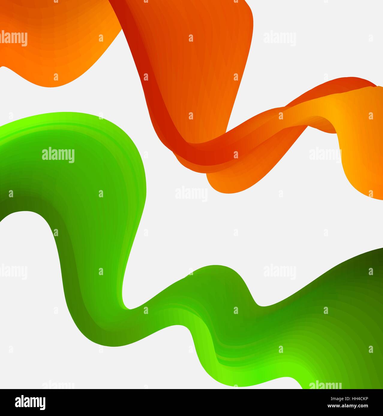 Colorful Vector Wavy Lines Abstract Background Green And Orange Wave Stock Vector Image And Art