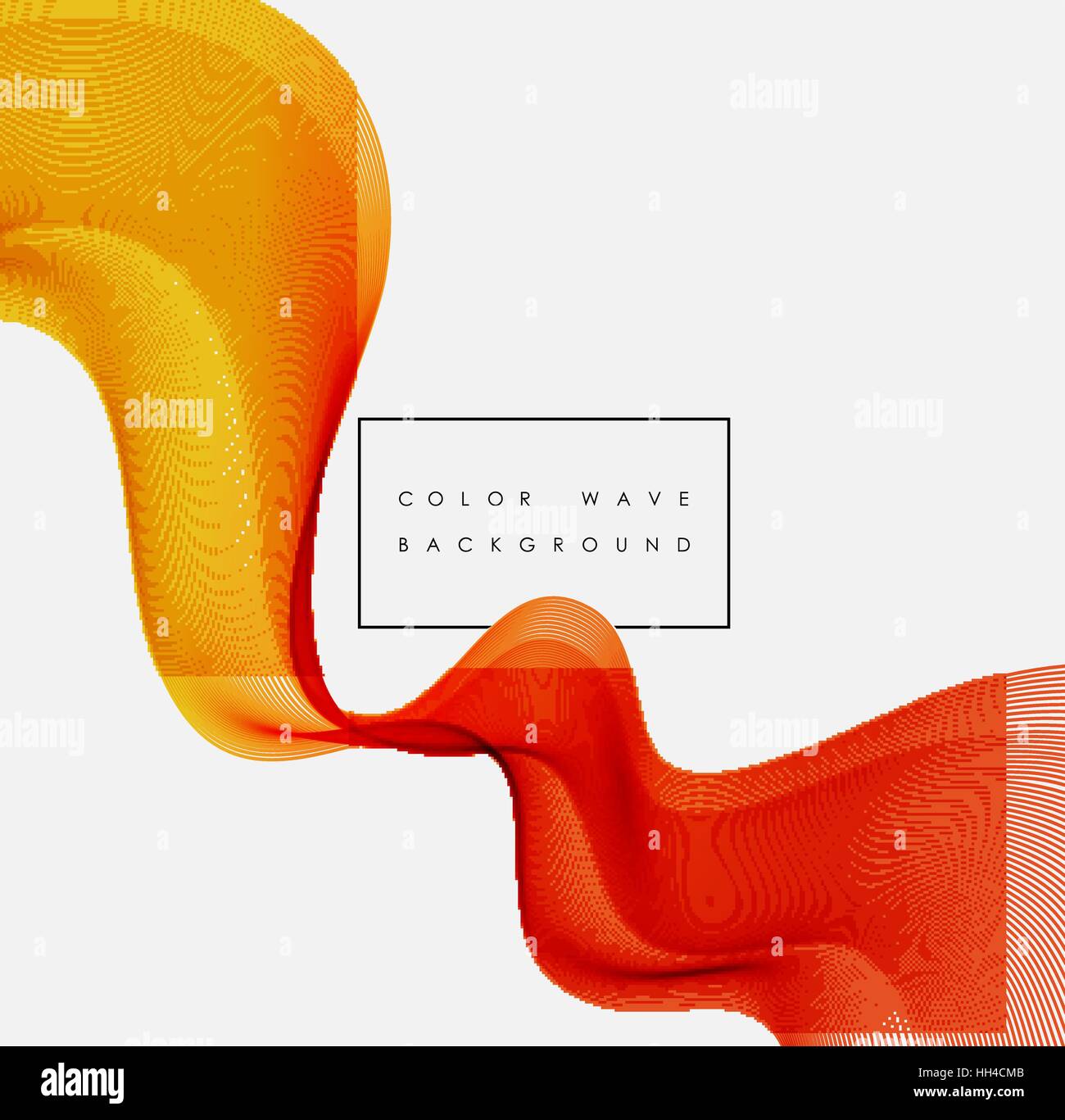 Abstract color wave design element. Orange wave Stock Vector Image ...