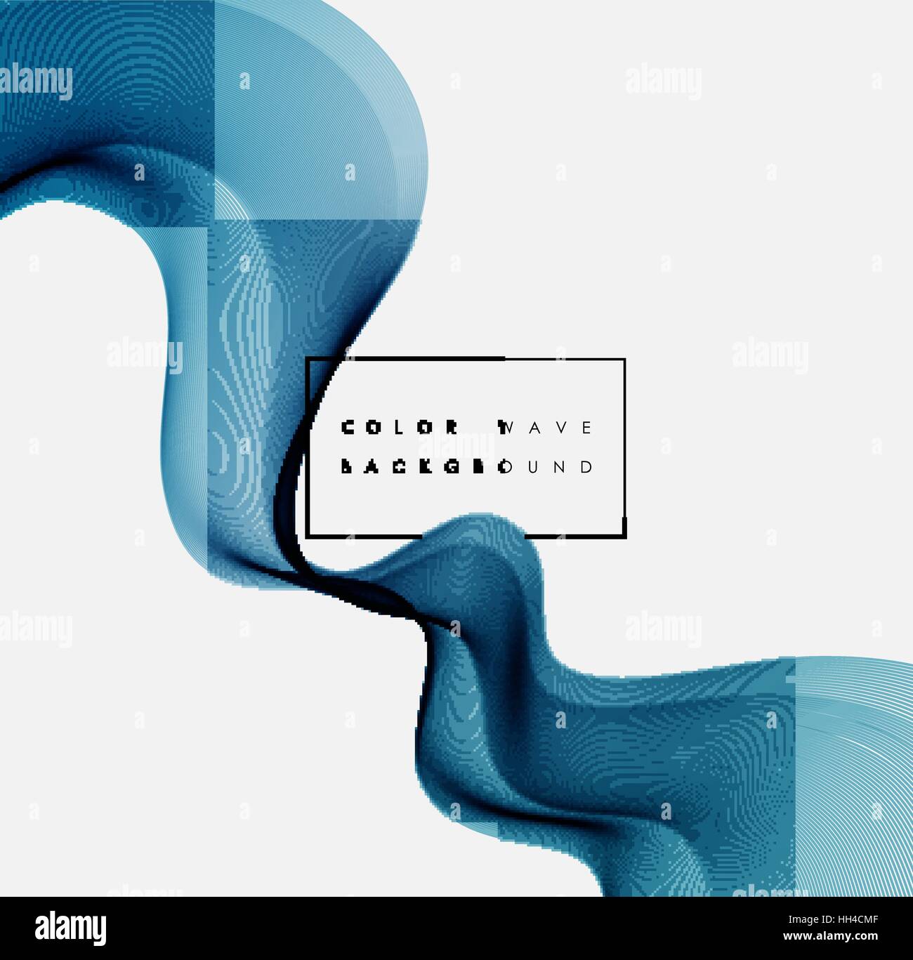 Abstract color blue wave design element. Vector Blue wave background ...