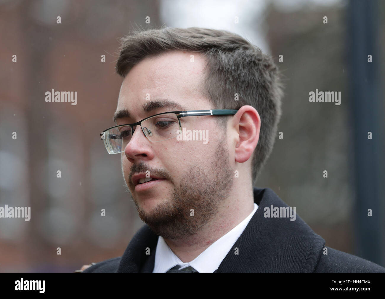 Jamie Stewart , son of Ian Stewart, leaving St Albans Crown Court ...