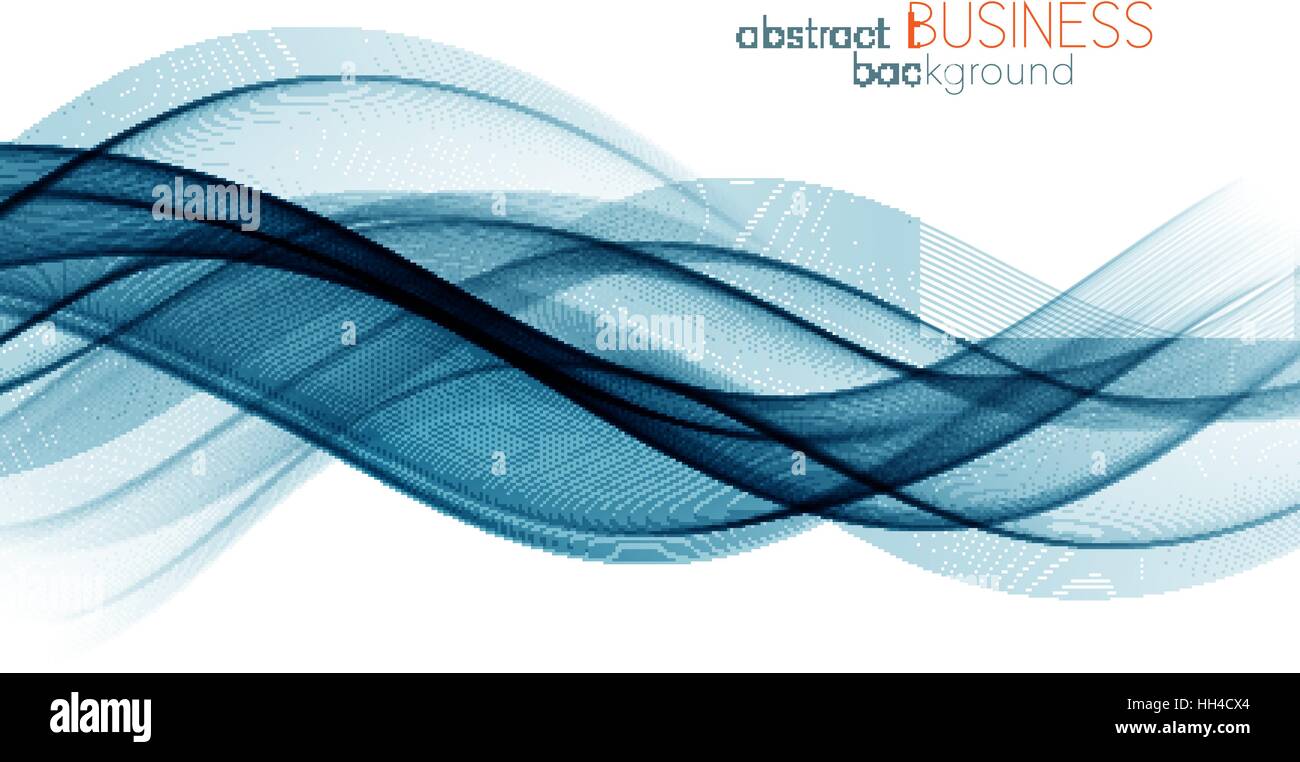 Abstract color blue wave design element. Vector Blue wave background ...