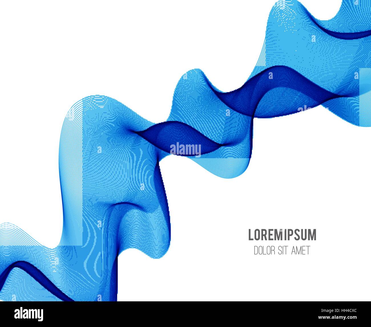 Abstract blue color wave design element. Blue wave Stock Vector Image ...