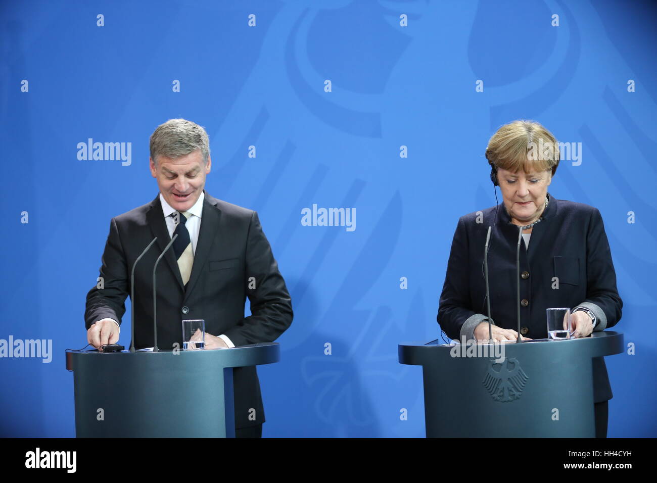 Berlin, Germany. 16th Jan, 2017. The photo shows Chancellor Angela ...