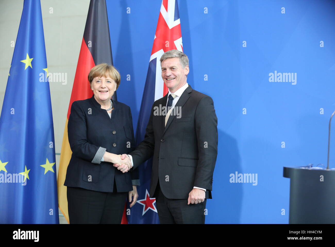 Berlin, Germany. 16th Jan, 2017. The photo shows Chancellor Angela ...