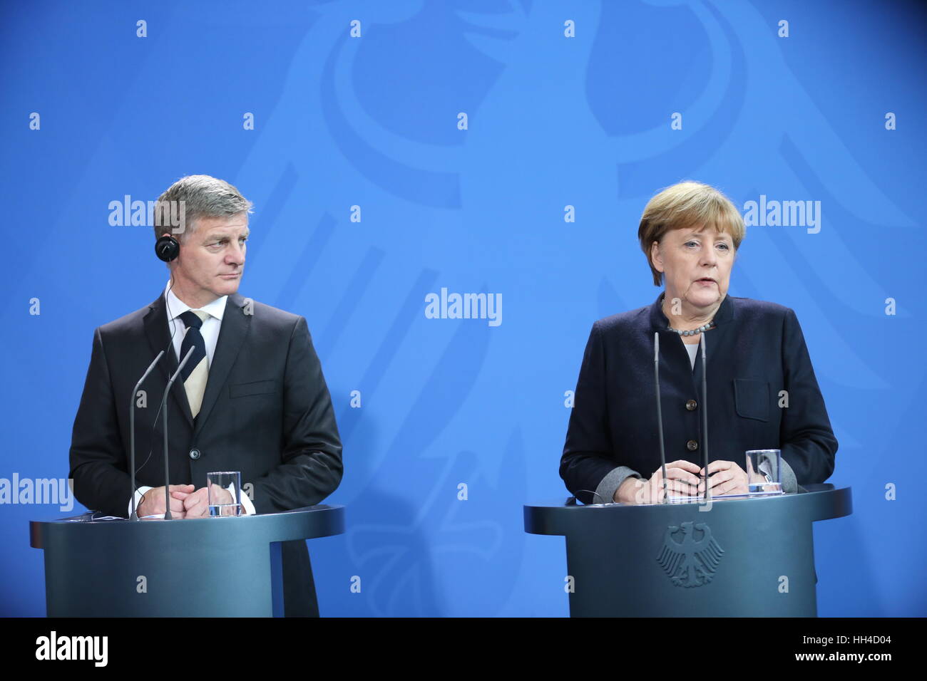 Berlin, Germany. 16th Jan, 2017. The photo shows Chancellor Angela ...