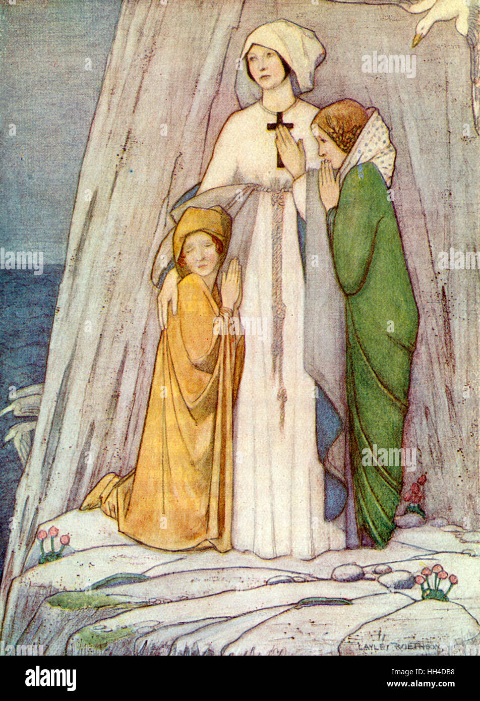 Saint Etheldreda, Abbess of Ely Stock Photo - Alamy