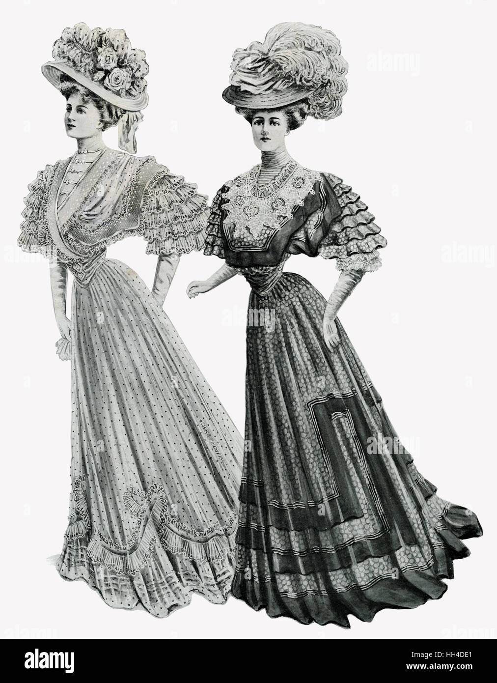 Summer frocks 1907 Stock Photo - Alamy