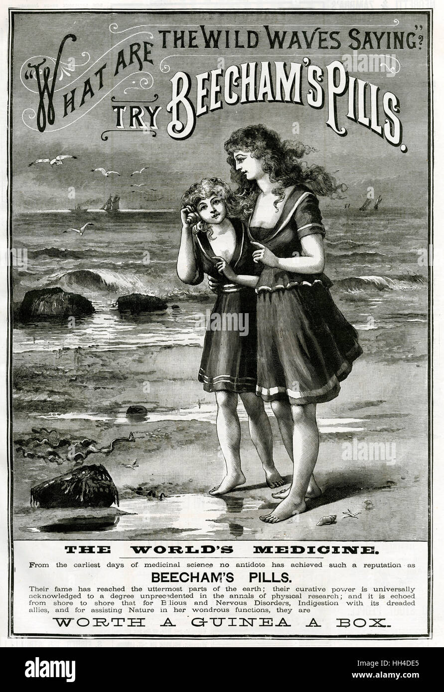 Advert beechams pills hi-res stock photography and images - Alamy