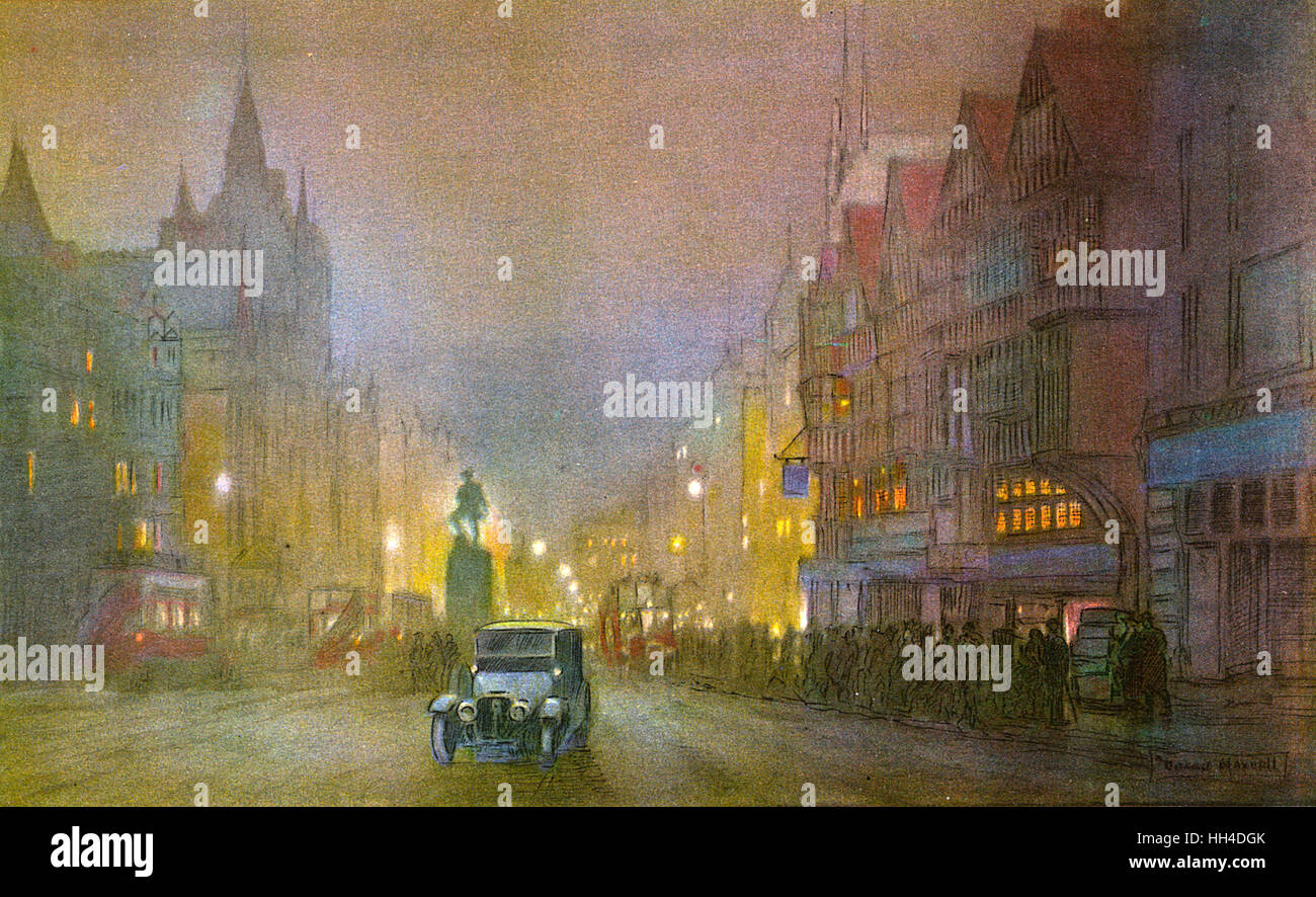 1920s london street night hi-res stock photography and images - Alamy