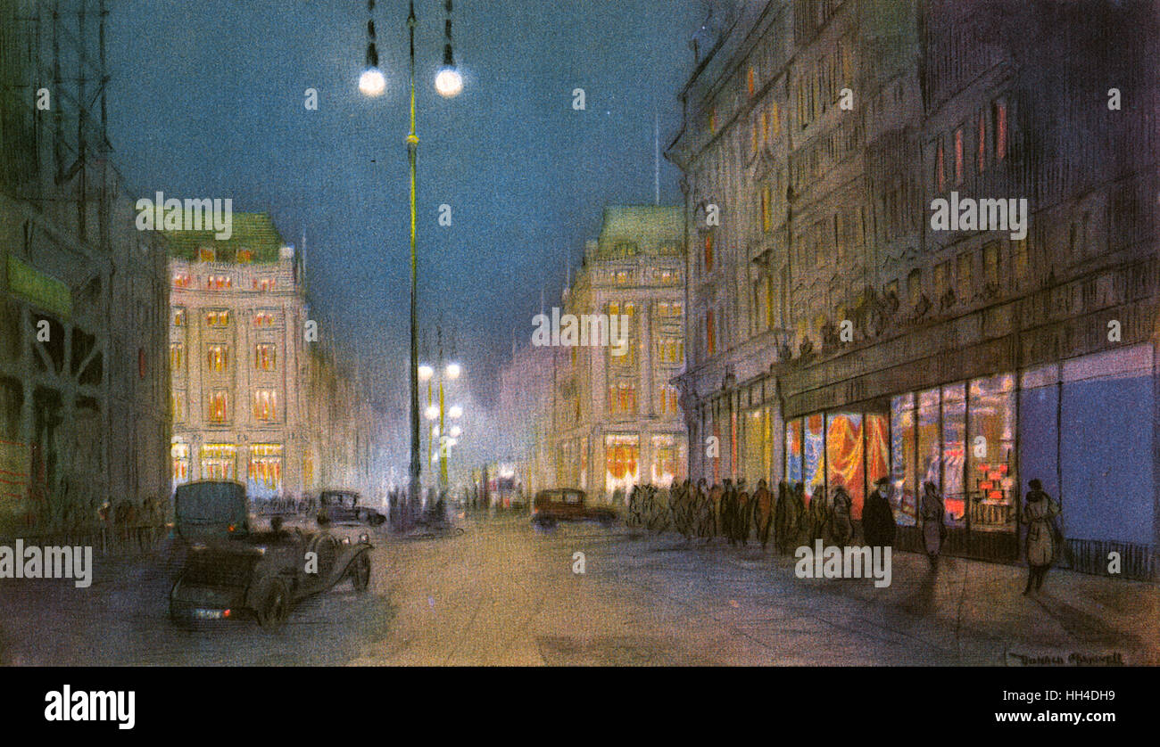 1920s london street night hi-res stock photography and images - Alamy