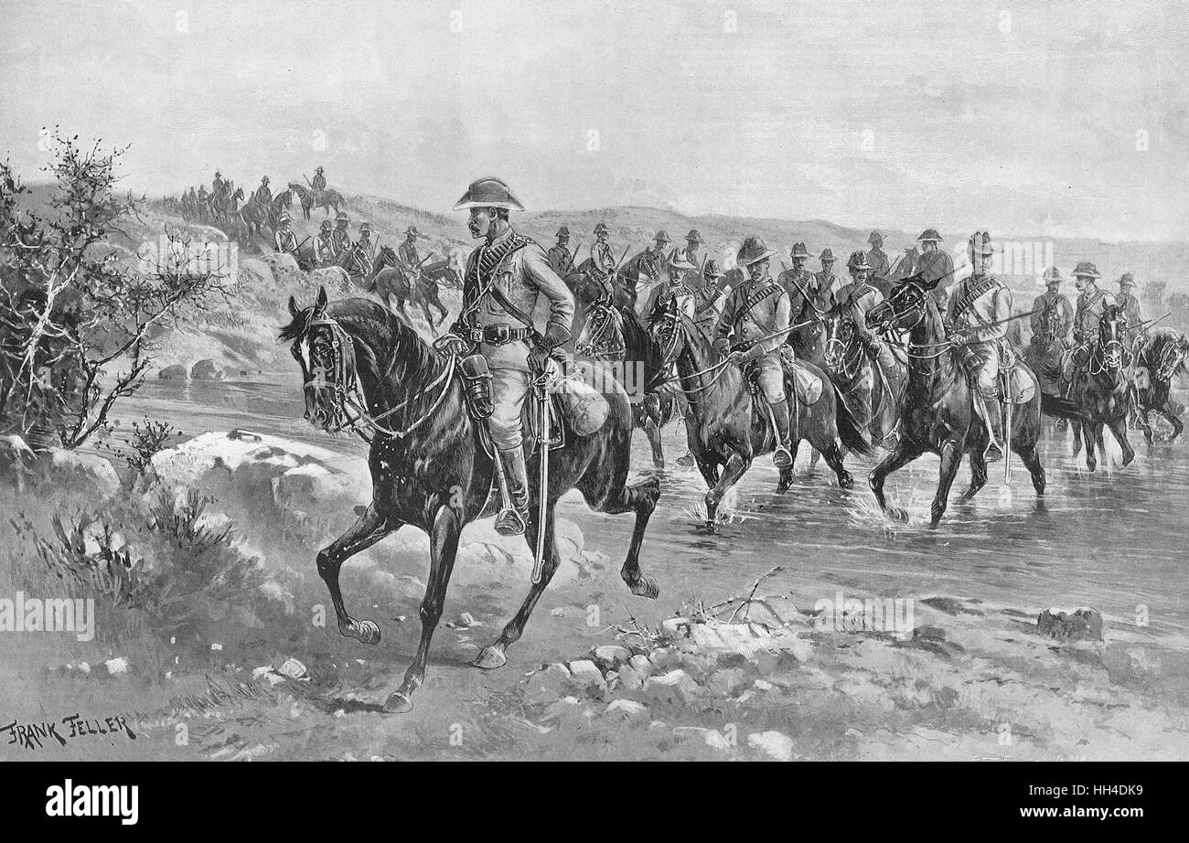 THE JAMESON RAID Dr Jameson and his escort cross the frontier into the ...