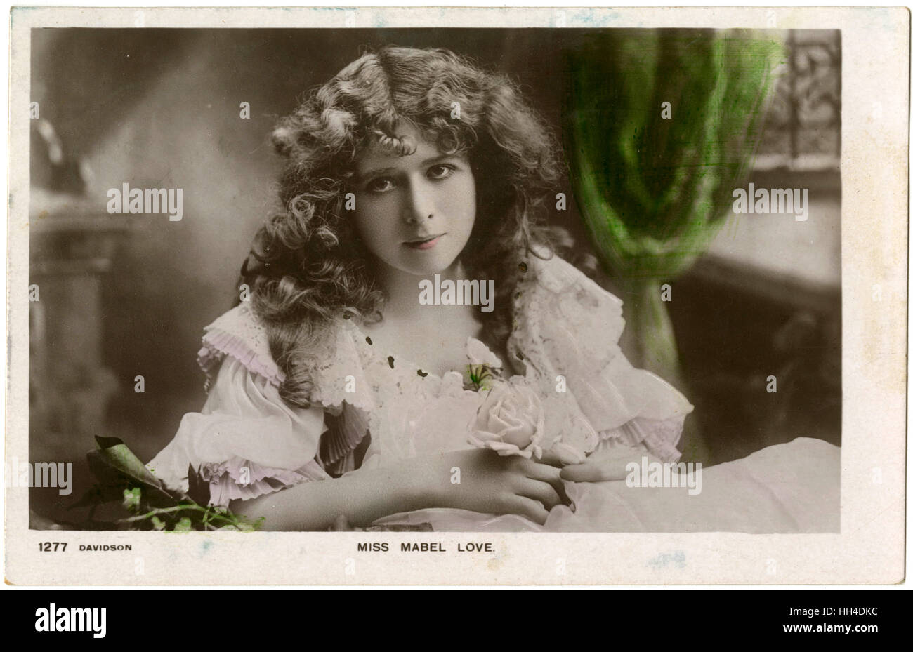 Mabel Love, popular actress and professional beauty, 1905 Stock Photo ...