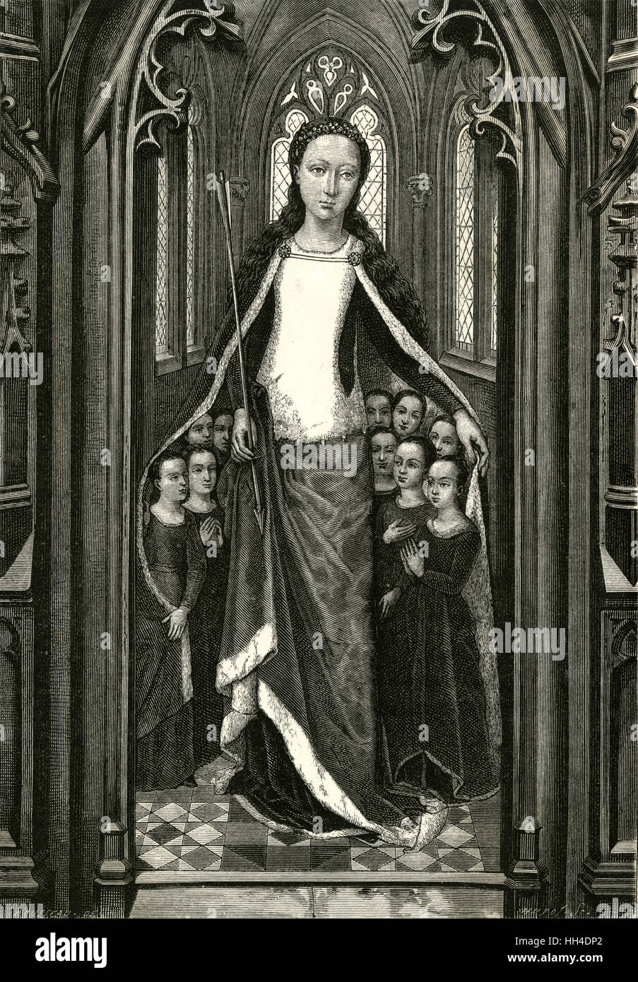 Saint Ursula & virgins Stock Photo - Alamy