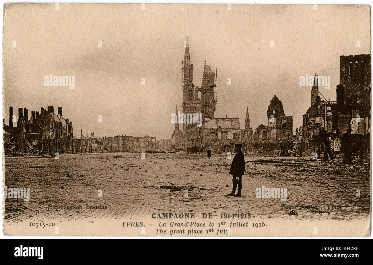 St martins cathedral ypres world war i hi-res stock photography and ...