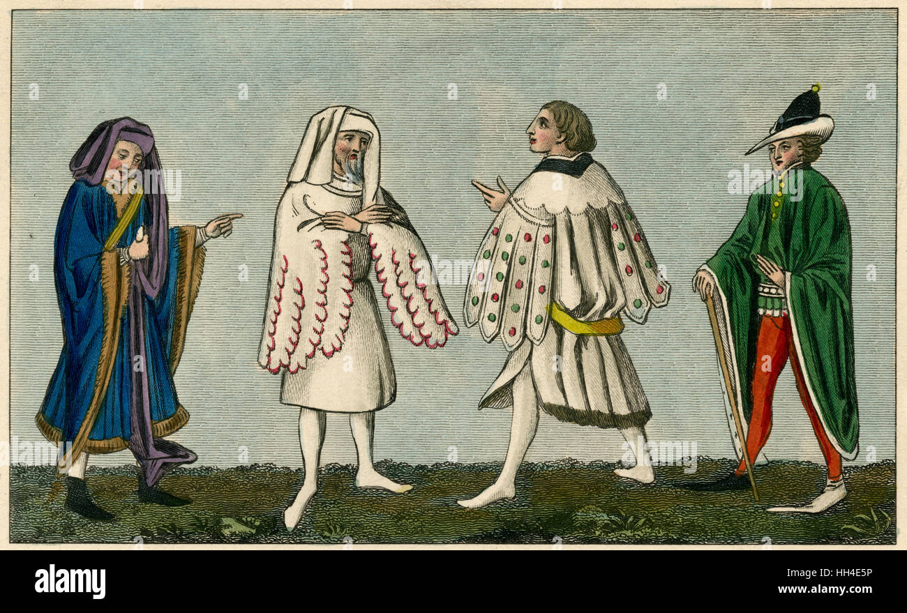Persons of Rank, 15th century Stock Photo - Alamy