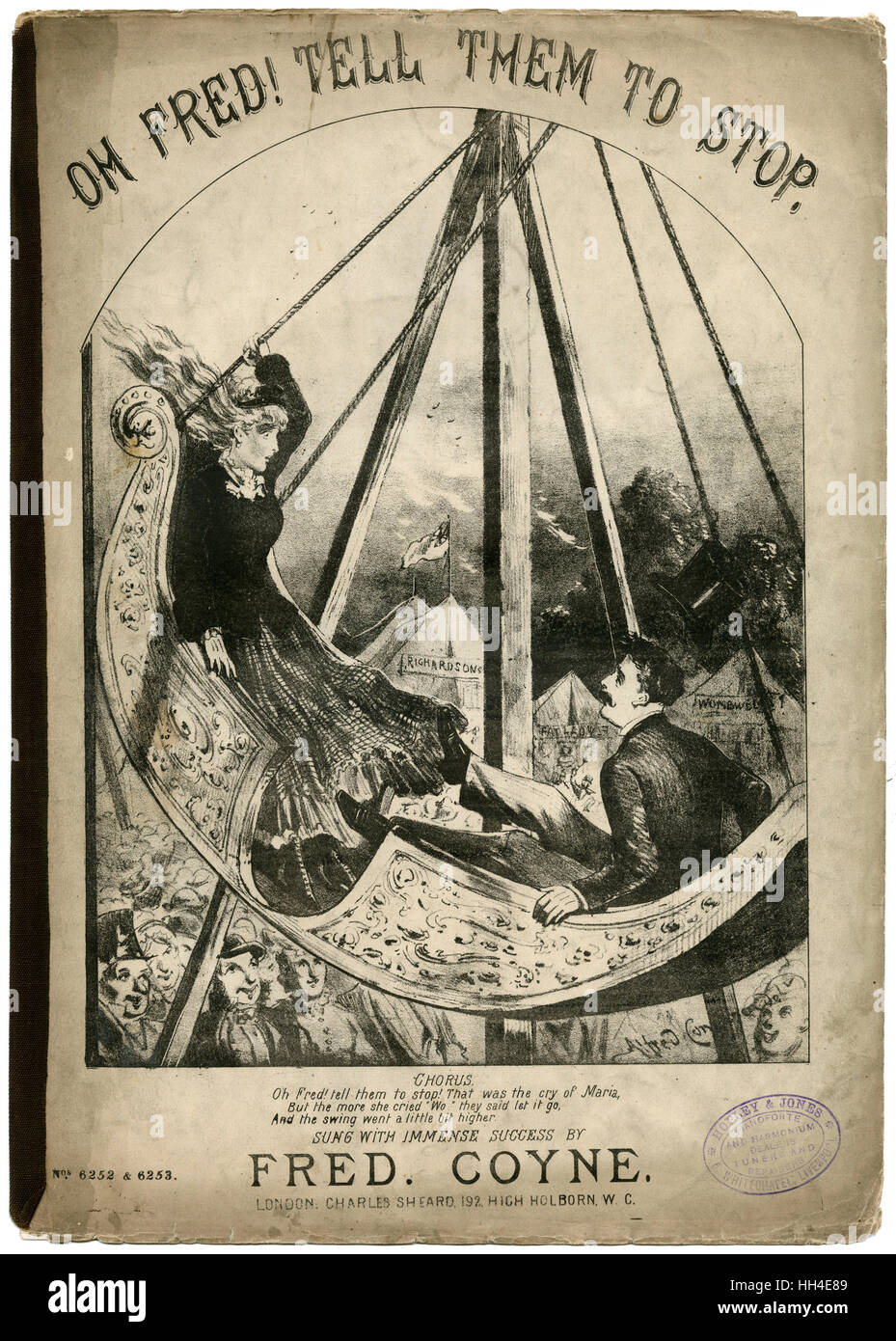 Music cover 'Oh, Fred, tell them to stop' Stock Photo - Alamy