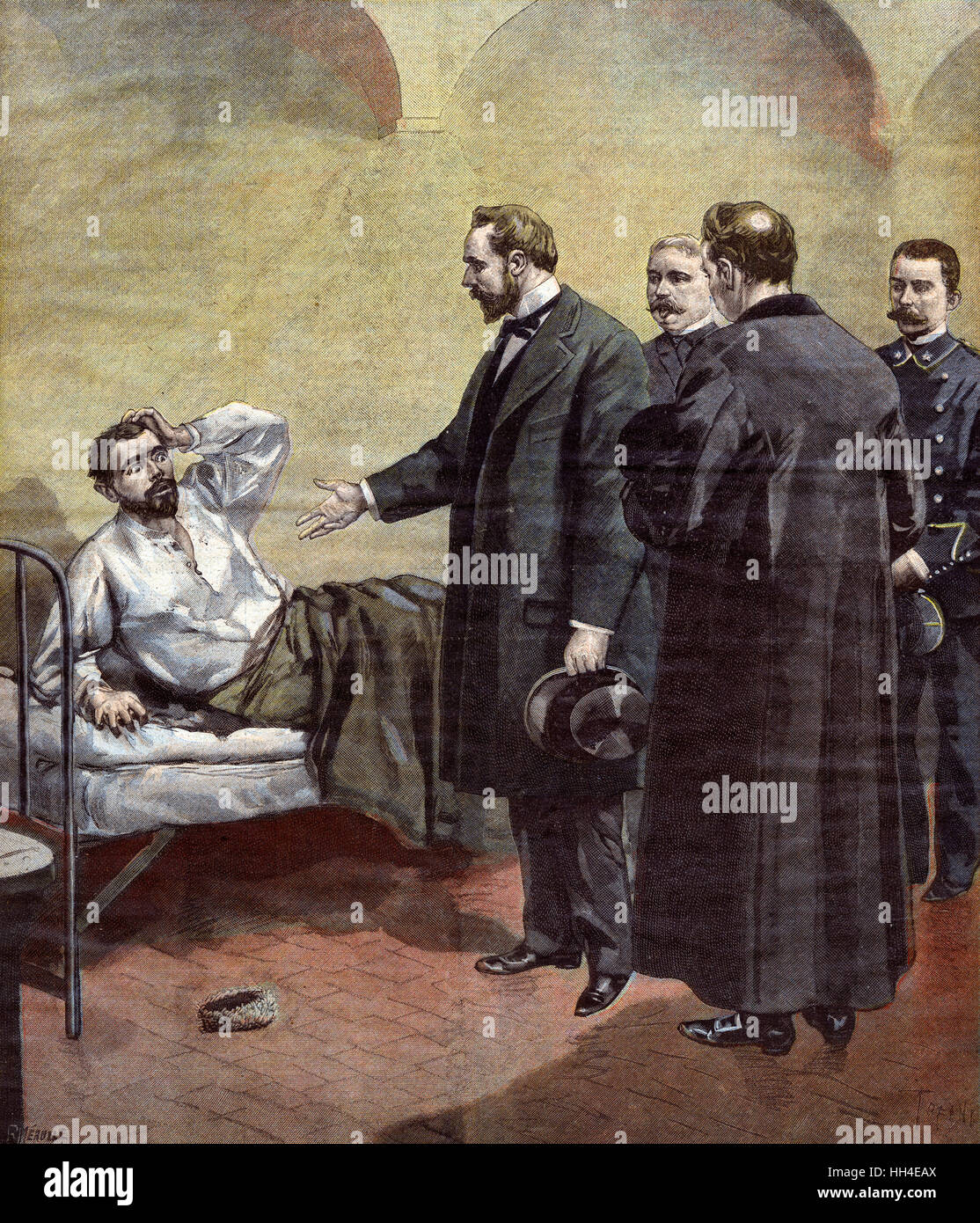 Joseph Vacher in his prison cell Stock Photo - Alamy