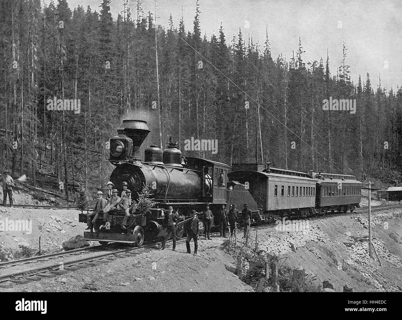 A train of the Canadian Pacific Railway Stock Photo - Alamy