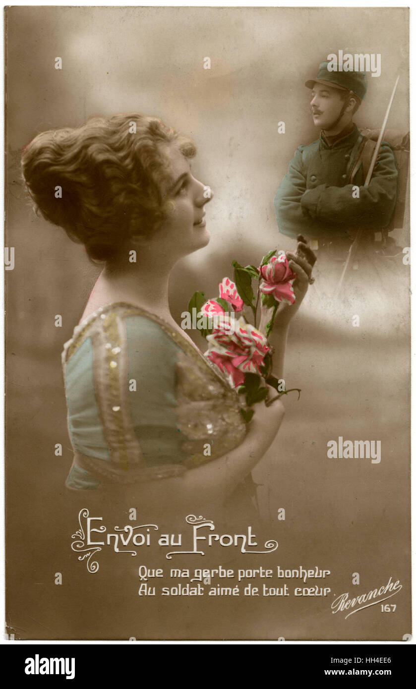 WW1 POSTCARD MAN FRONT Stock Photo - Alamy