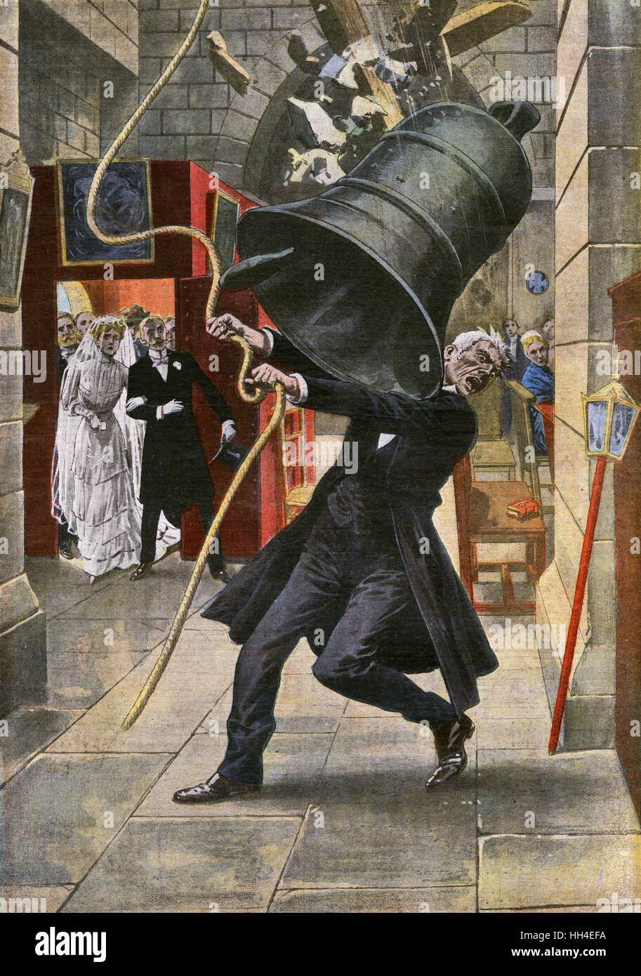 KILLED BY A FALLING BELL Stock Photo - Alamy