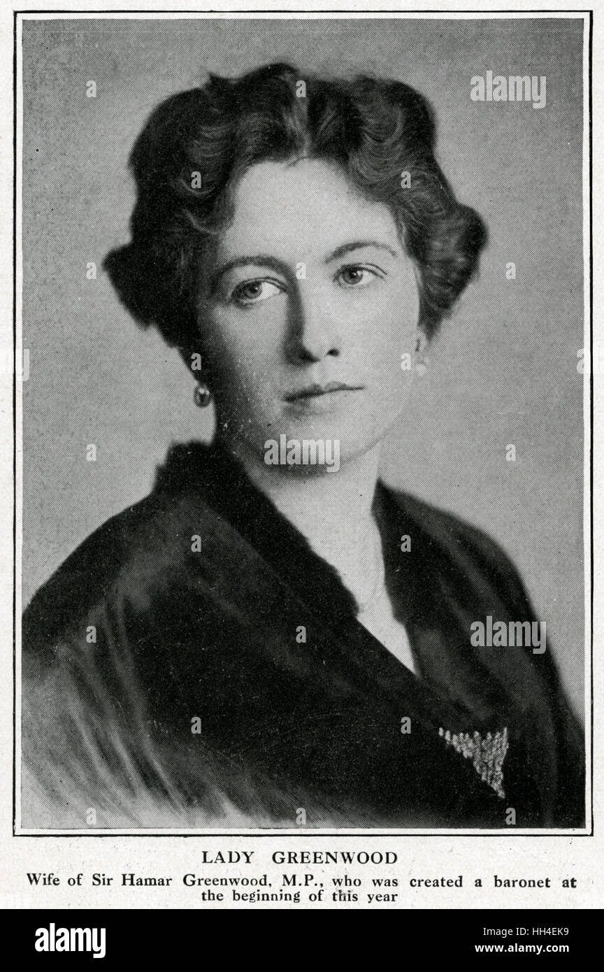 Lady Greenwood, 1915 Stock Photo - Alamy