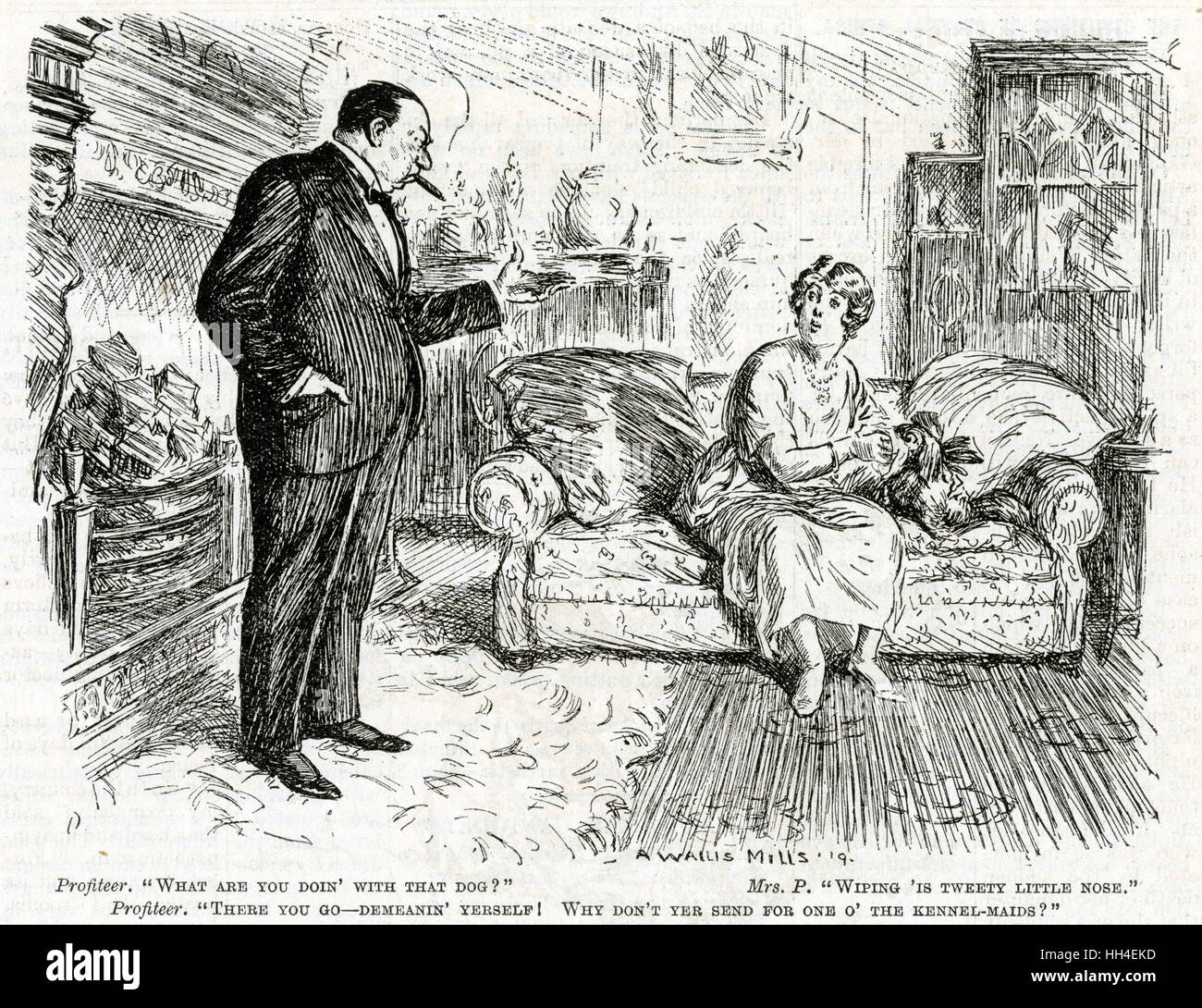 WW1 - A Profiteer Stock Photo - Alamy