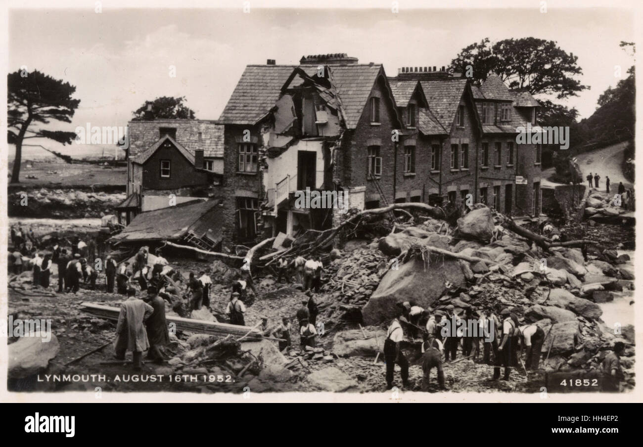 Lynmouth disaster hi-res stock photography and images - Alamy