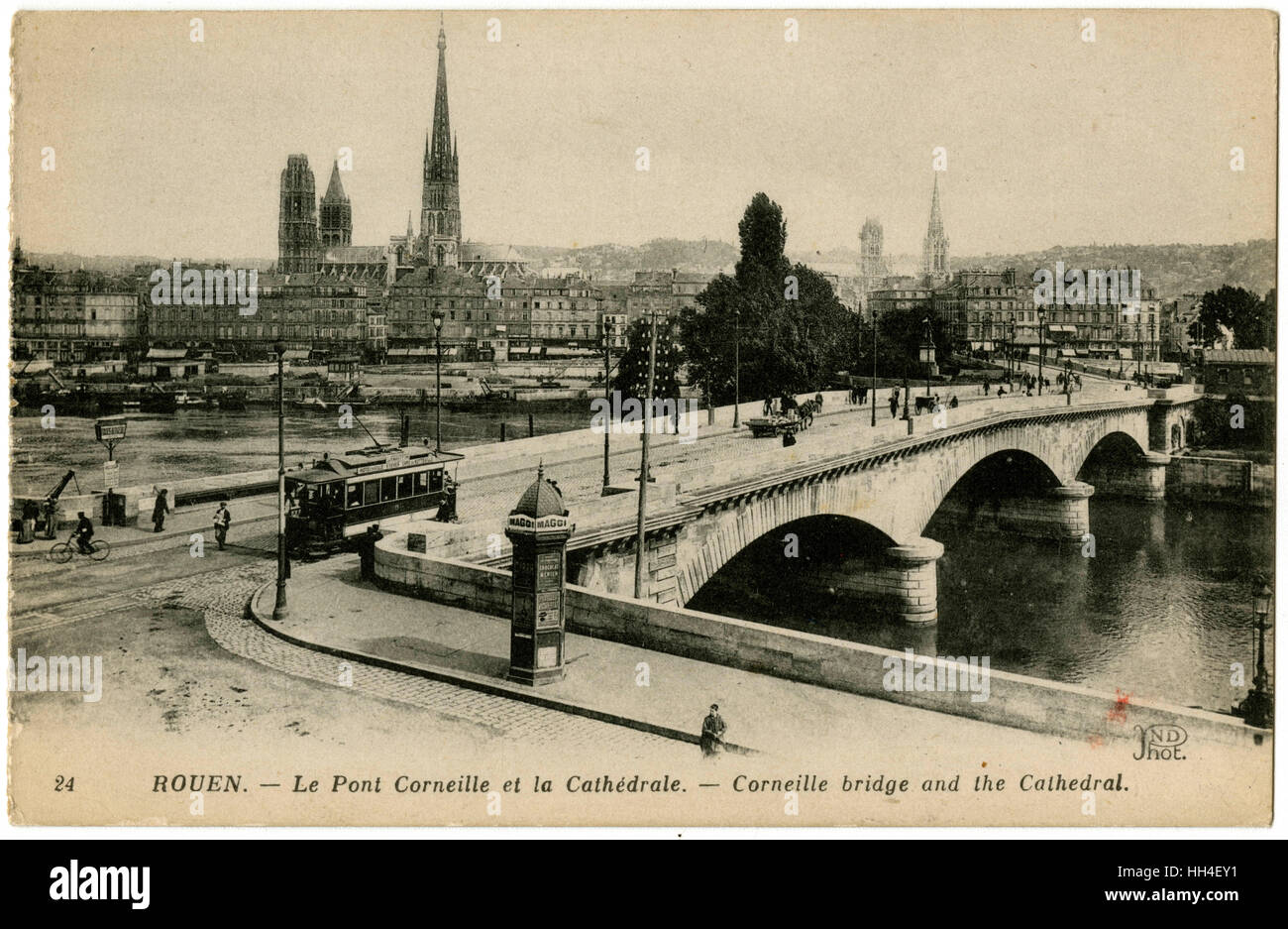 Corneille bridge and cathedral rouen hi-res stock photography and ...