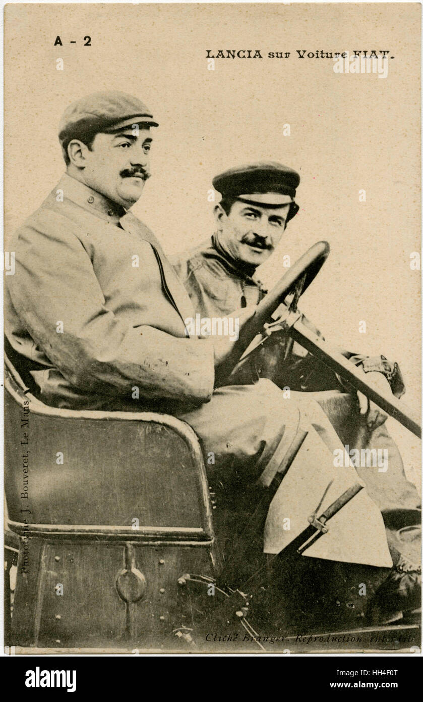 Vincenzo Lancia - Italian Motor Engineer and pilot Stock Photo - Alamy
